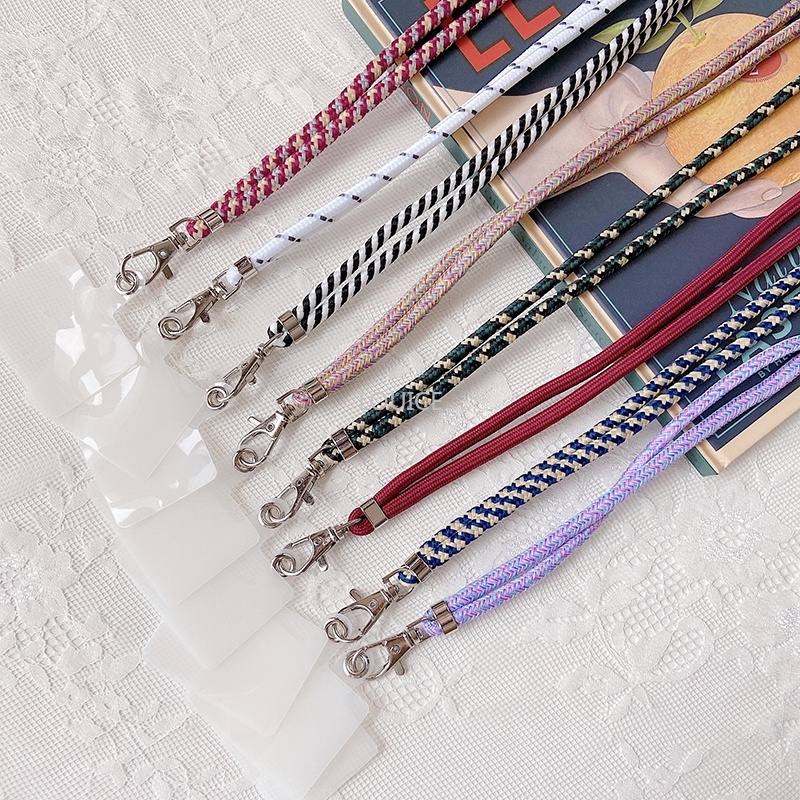 Universal Crossbody W/ Patch Phone Lanyards Rope Strap Lanyard | Shopee ...