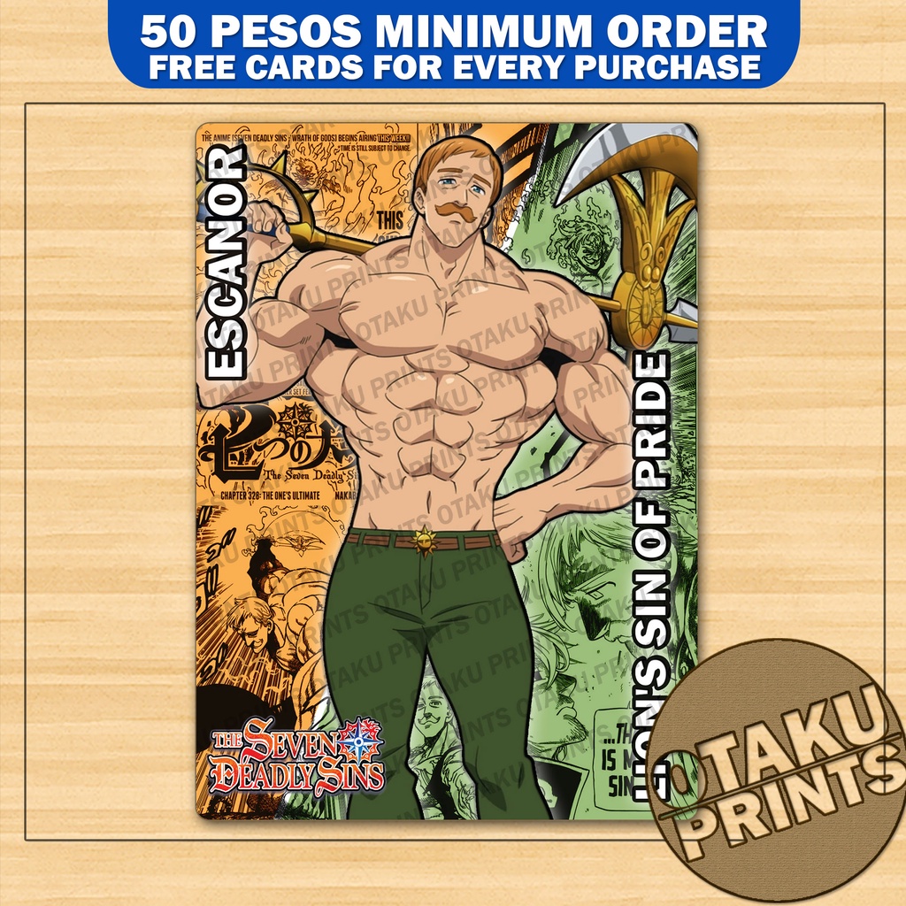 7 Deadly Sins - The Seven Deadly Sins V1 Main Characters Photocard ...