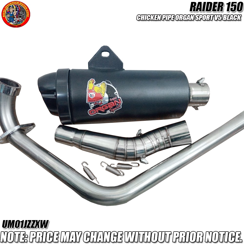 RAIDER 150 CHICKEN PIPE ORGAN SPORT V5 BLACK (UM01JZZXW) | Shopee ...