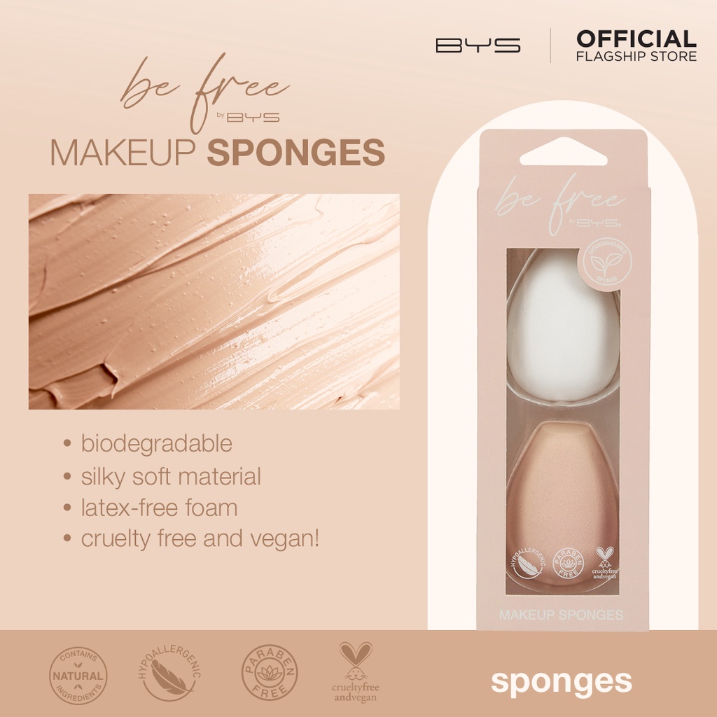 BE FREE by BYS Biodegradable 2 Sponges | Shopee Philippines