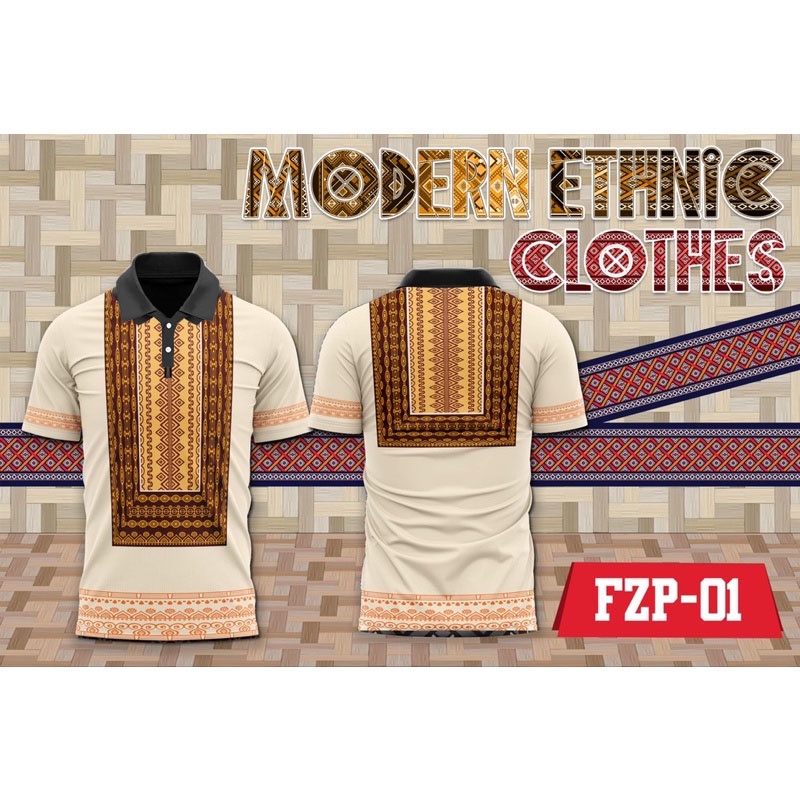 Formal national design completely sublimated button polo shirt | Shopee ...