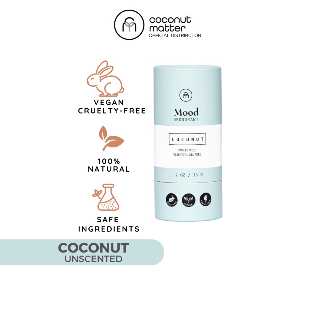 Coconut Matter Mood Natural Deodorant 35g (Unscented) | Shopee Philippines