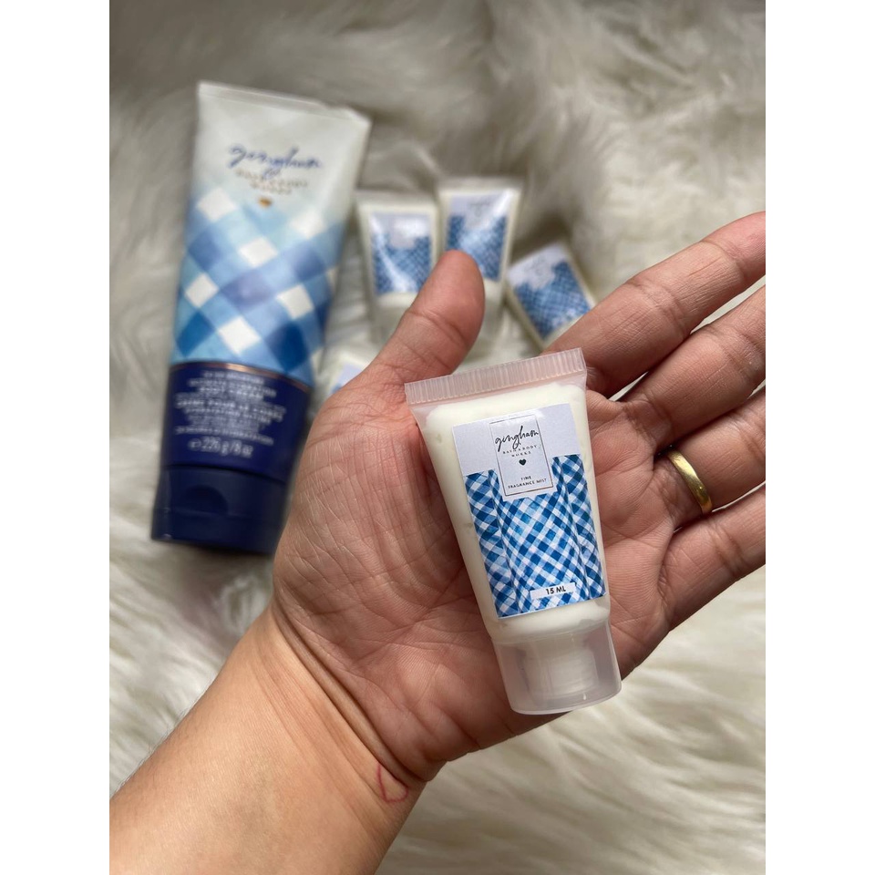 GINGHAM HAND LOTION 15ML 100% ORIGINAL | Shopee Philippines