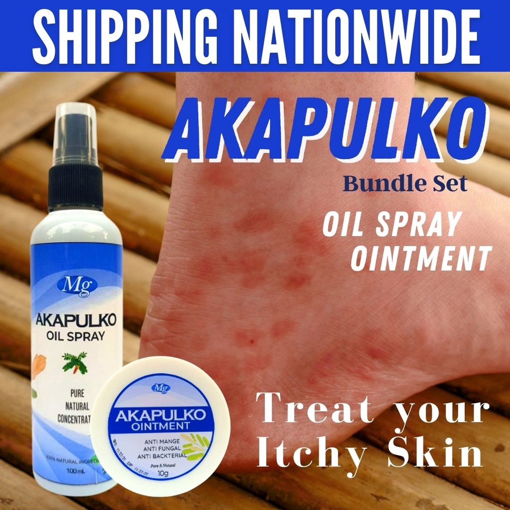 BUNDLE SET Akapulko Oil Spray and Ointment | ANTI BACTERIA | ANTI ...