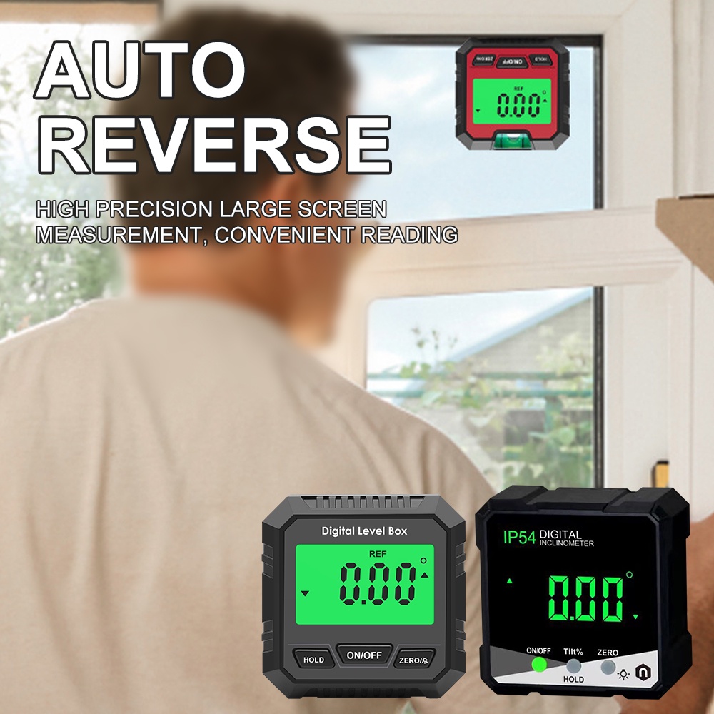 Precision Digital Inclinometer Mini 360 Degree Magnetic Spirit Level ...