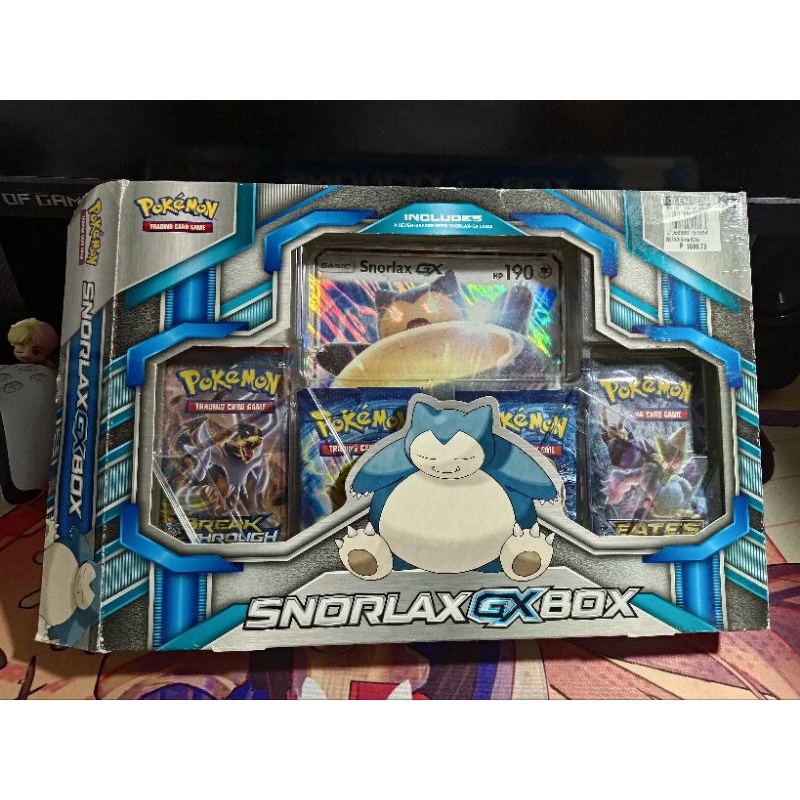 Pokemon Snorlax GX Box(with jumbo card) (opened/empty packs) | Shopee ...