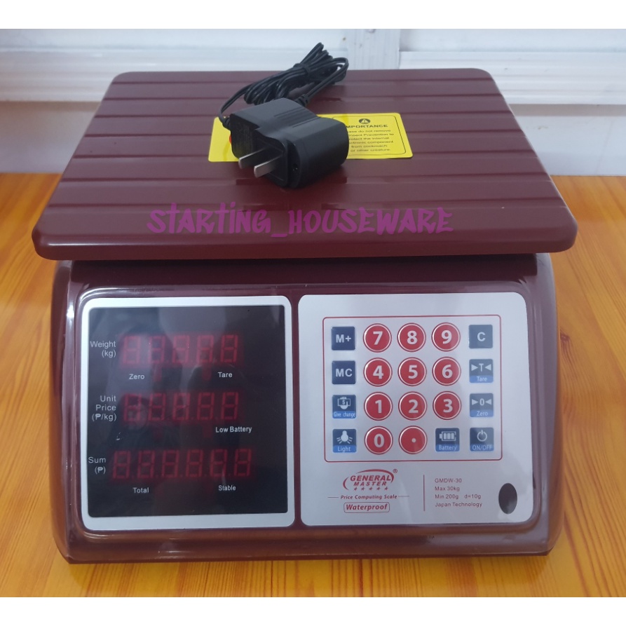 General Master Price Computing Scale Waterproof/Electric Scale ...