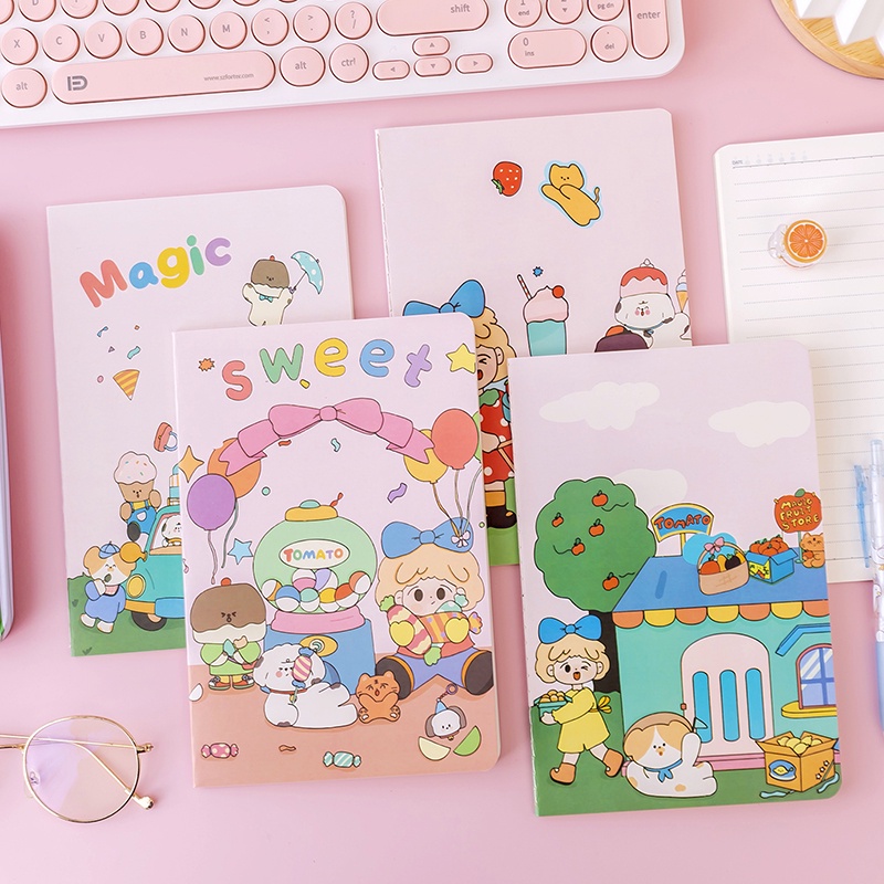 JHSY Cute Design Mini Notebook Cartoon Small Notebook Student ...