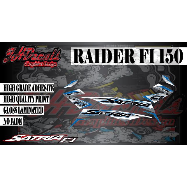 SUZUKI RAIDER FI 150 DECALS SET | Shopee Philippines