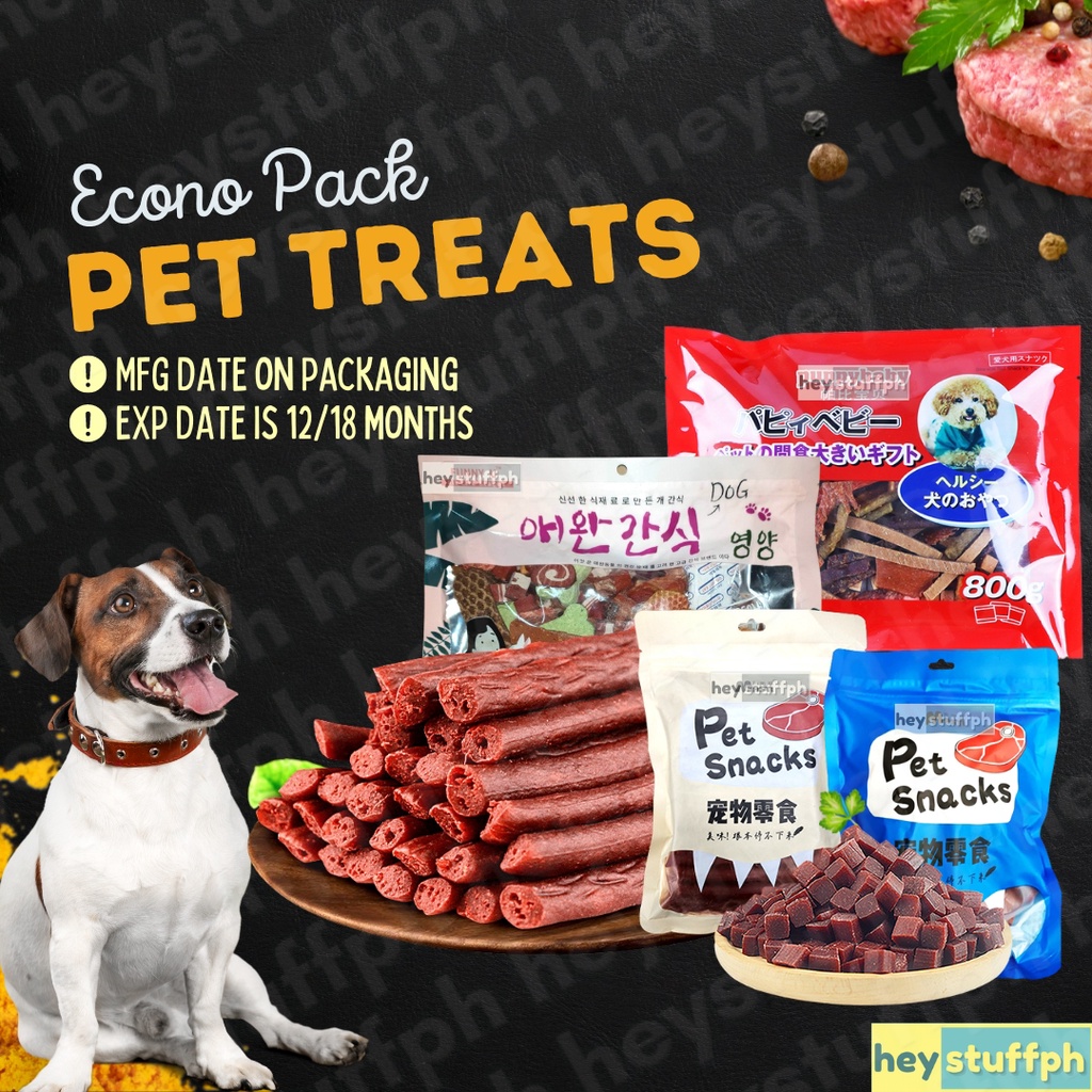 Econopack Pet Treats Real Beef Cubes for Dogs and Cats | Shopee Philippines