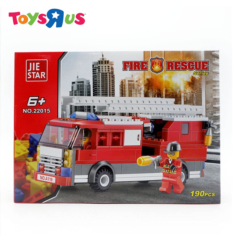 Jie Star Blocks 22015 Fire Rescue Series - Heavy Fire Engine (190pcs ...