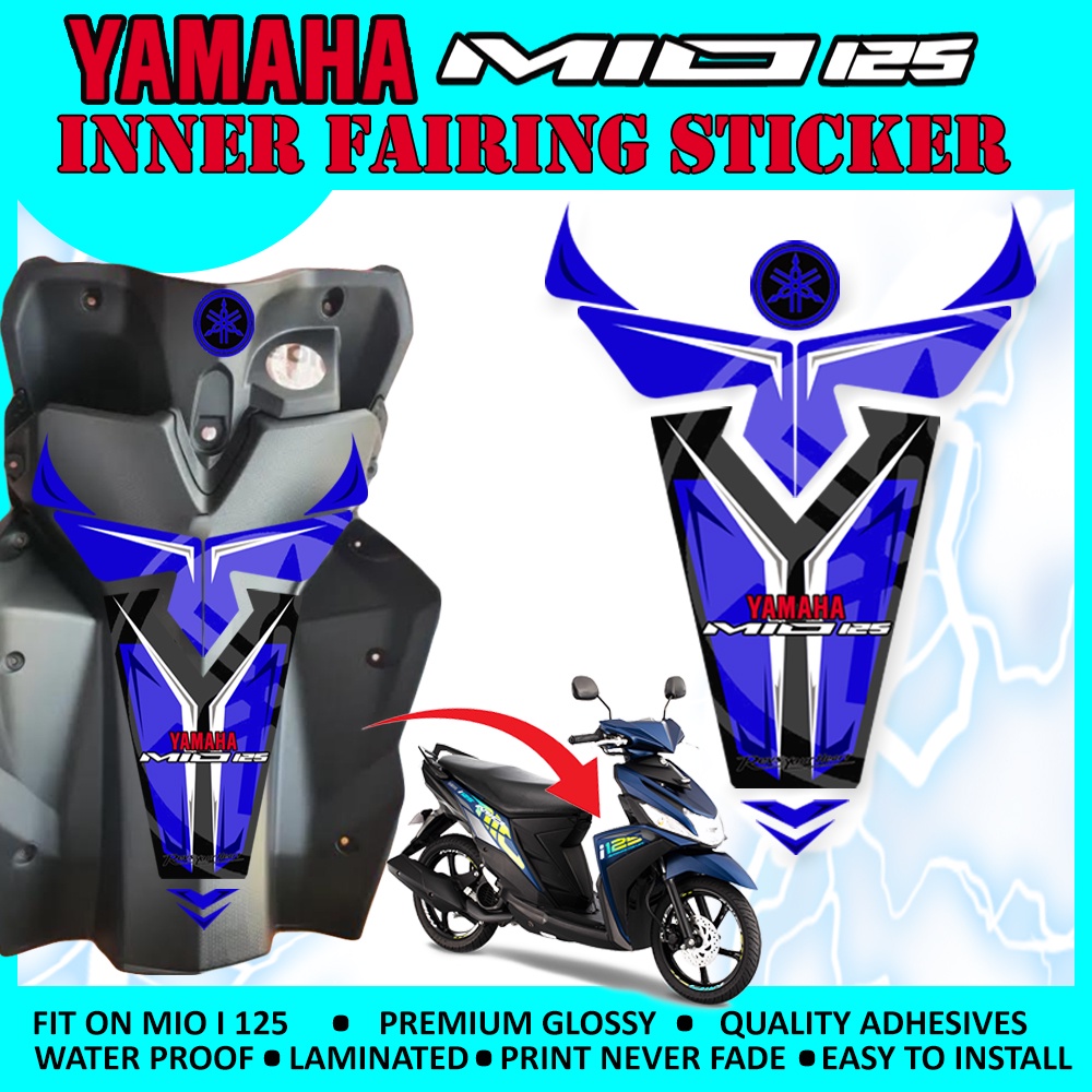 YAMAHA MIO i 125 INNER FAIRING STICKER / MIO i 125 ACCESSORIES / MIO i ...