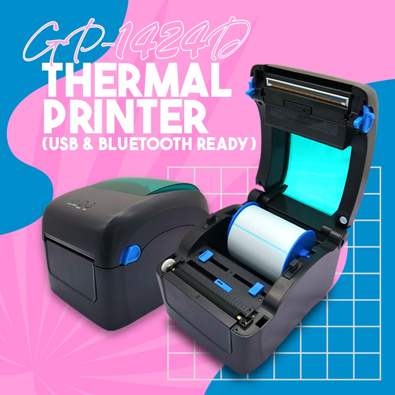 (USB + Bluetooth Ready) Gprinter Thermal Barcode Printer GP-1424D ...