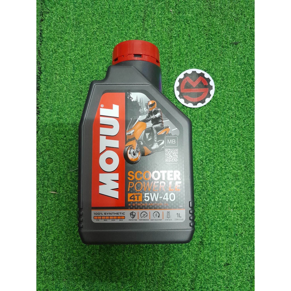MOTUL SCOOTER POWER LE 4T 5W-40 4-Stroke Motor Oil 1LITRE | Shopee ...