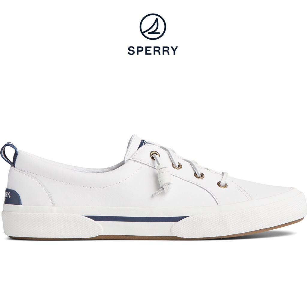 Sperry Women's Pier Wave Leather Sneakers - White (STS85749) | Shopee ...