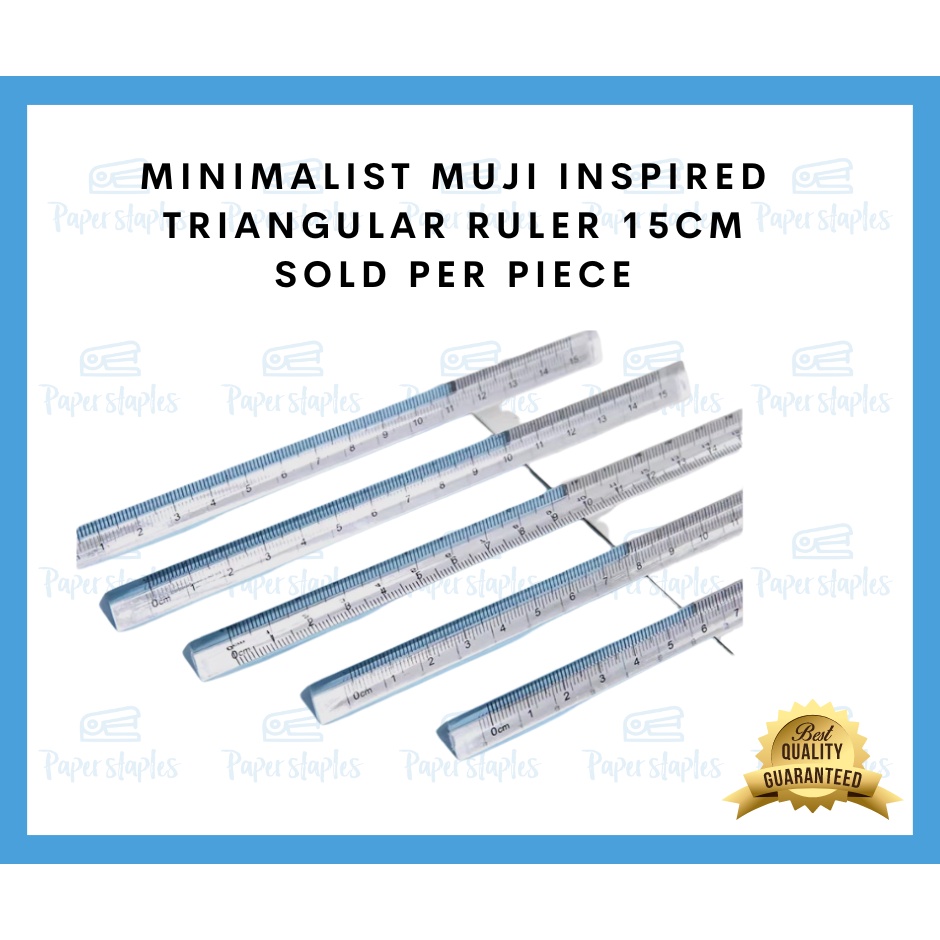 Minimalist Muji Inspired Triangular Ruler 15CM| SOLD PER PIECE | Shopee ...