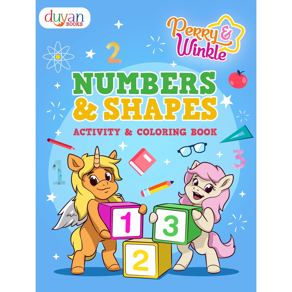 Perry & Winkle: Numbers & Shapes Activity & Coloring Book | Shopee ...