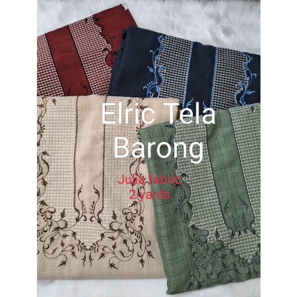 Tela Barong Fabric Barong with burda Julia 2 yards | Shopee Philippines