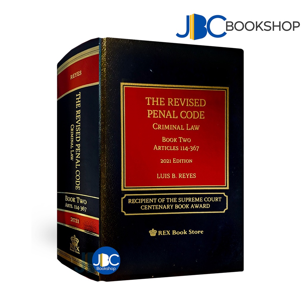 Book 2 The Revised Penal Code: Criminal Law 2021 by Luis B. Reyes ...
