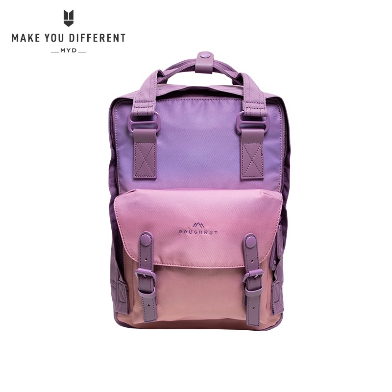 MYD Korean doughnut macaroon backpack 14-inch laptop backpack school ...