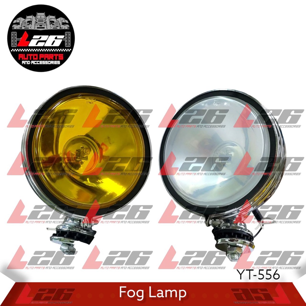 1PC 6INCHES 6" Off Road Light Fog Lamp Halogen Chrome Backing Universal ...