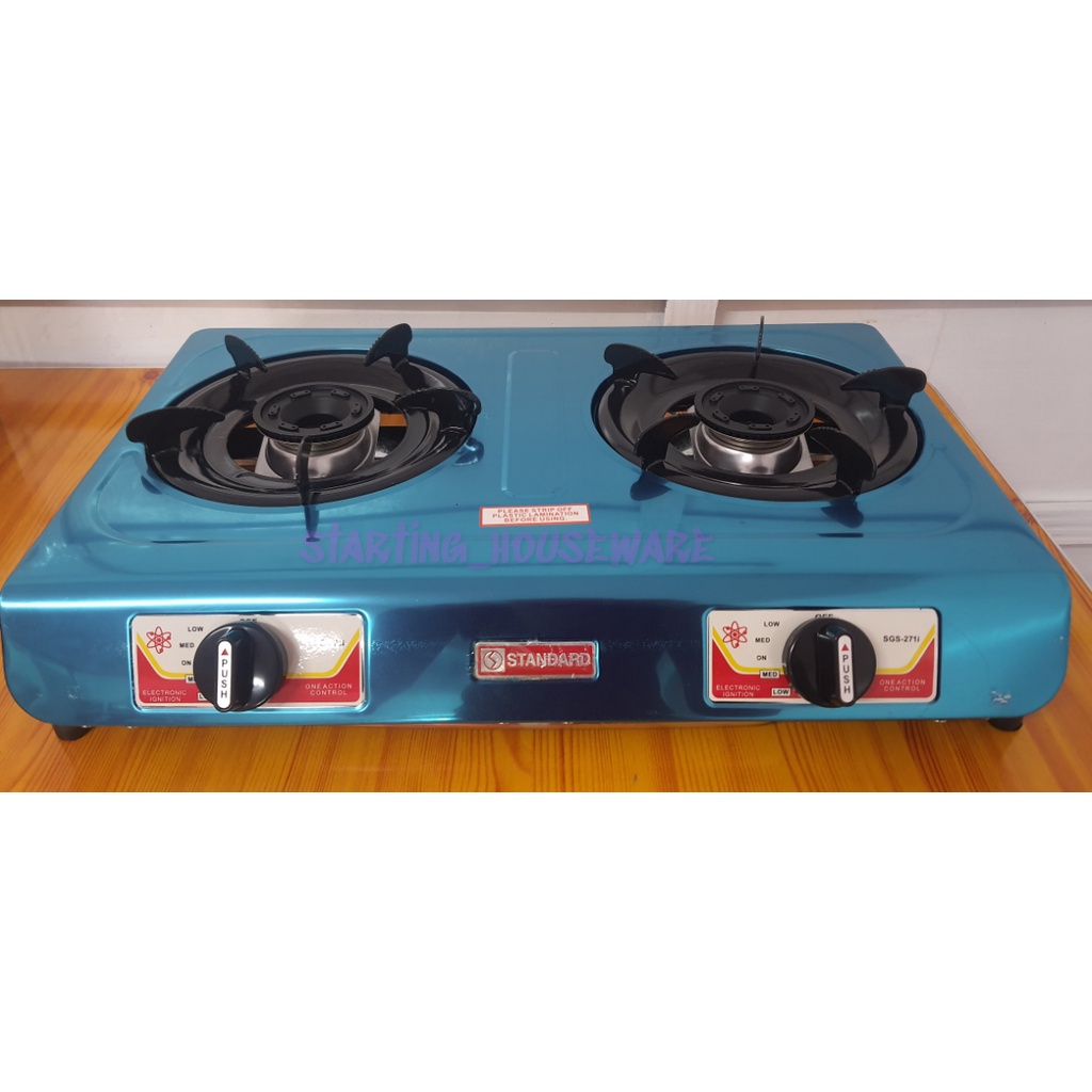 Standard Gas Stove Double Burner -Stainless Steel - Slim Type (SGS-271i ...