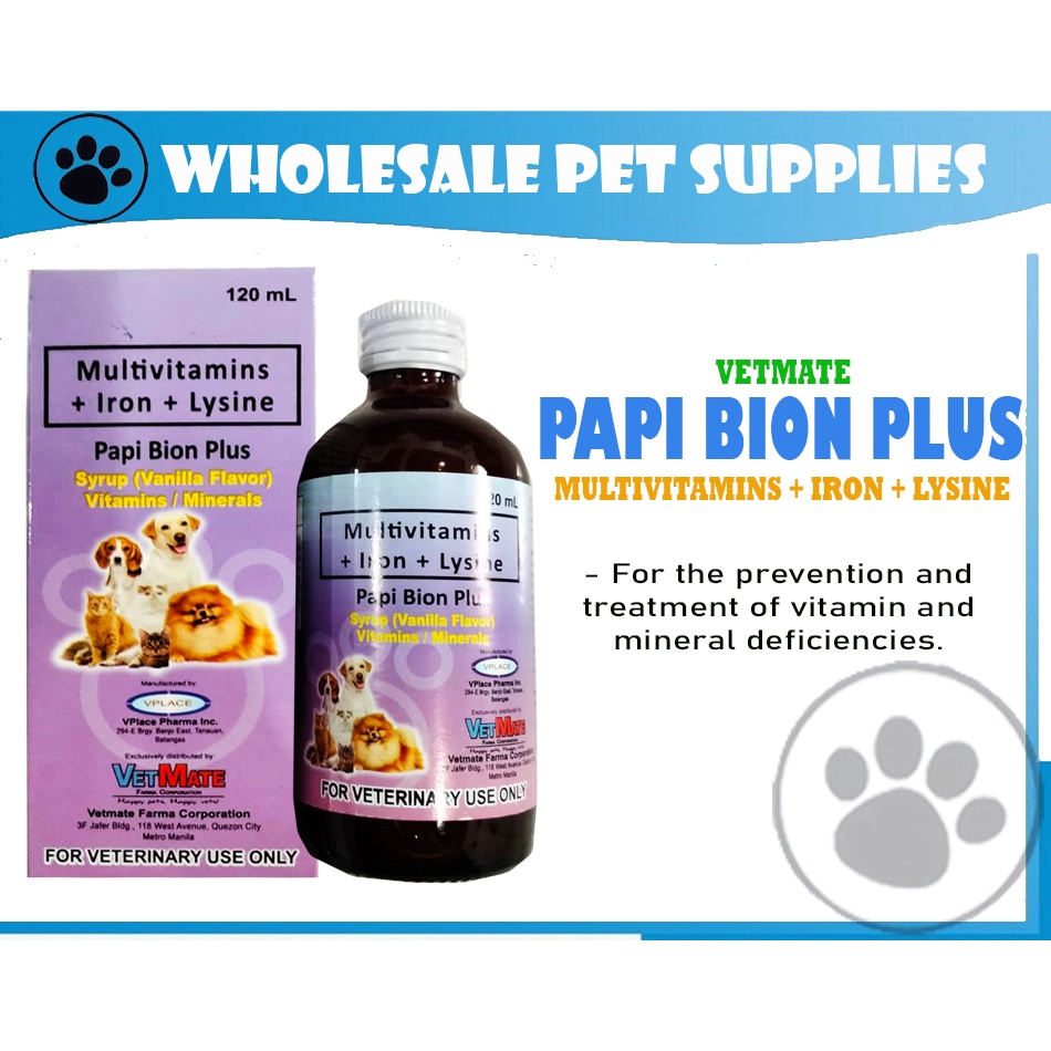 PAPI BION PLUS (Multivitamins + Iron + Lysine) 120mL | Shopee Philippines