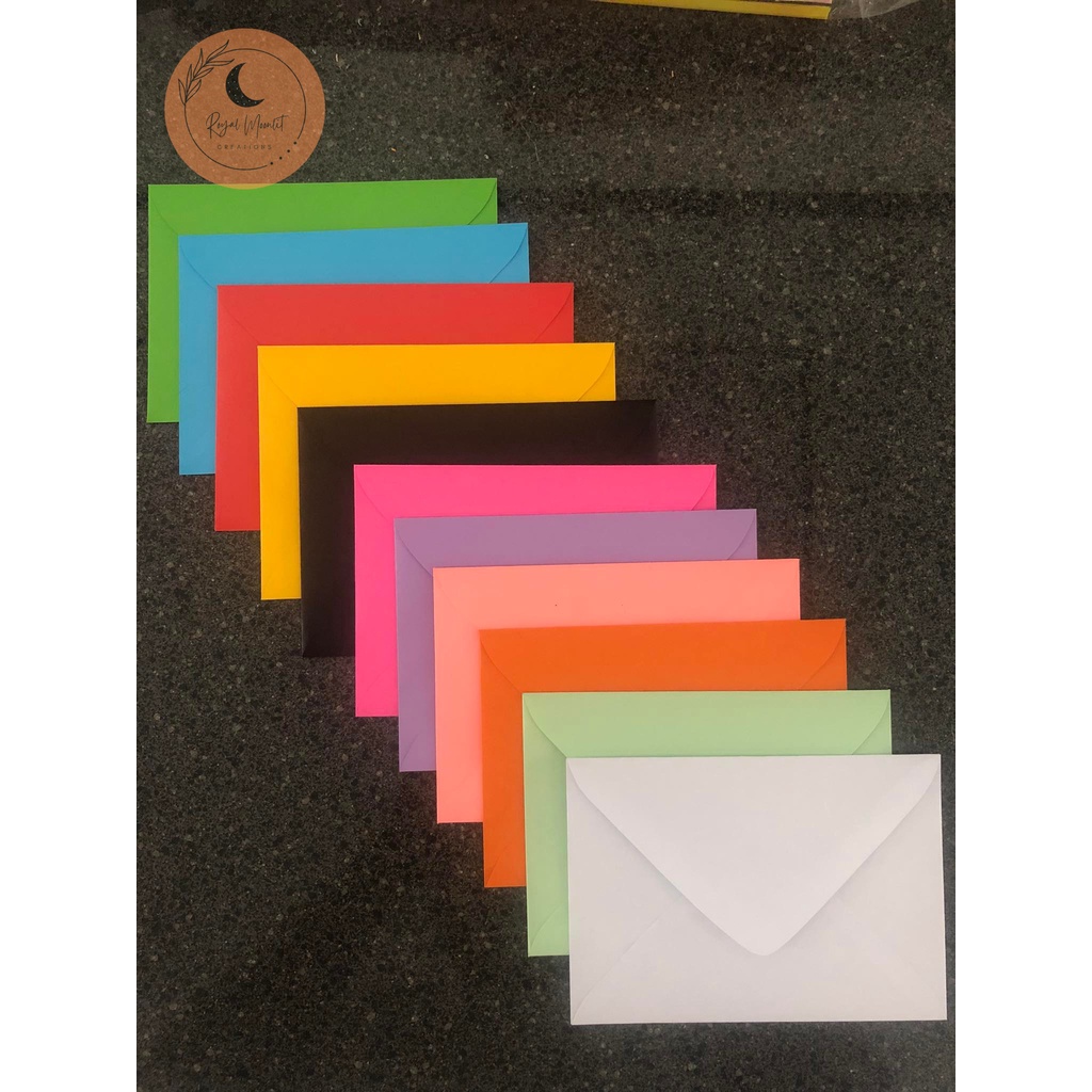 Colored Invitation Envelope 3R &4R 10 pcs/pack (Wedding,Birthday ...