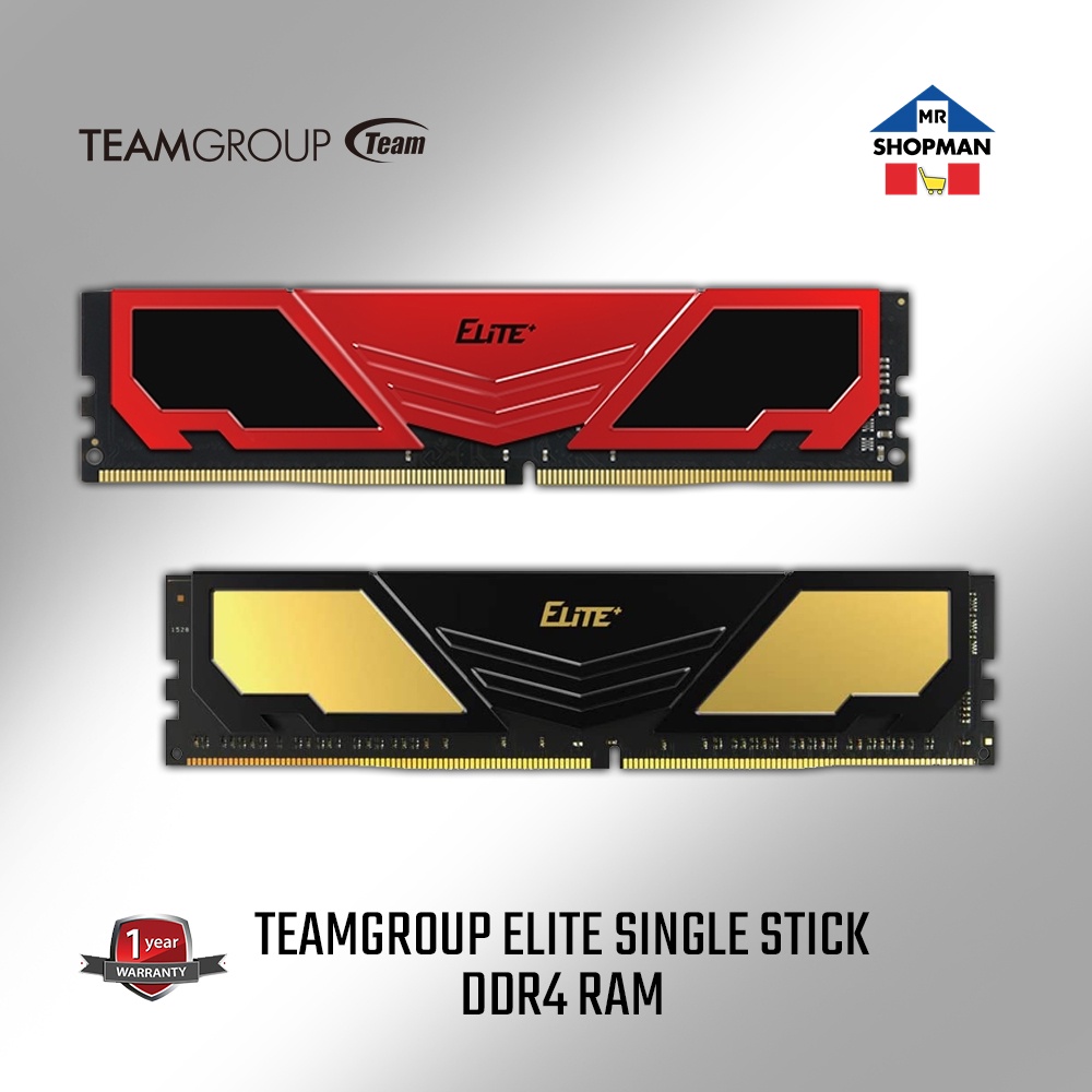 Team Group Elite 8gb / 16Gb DDR4 2666Mhz / 3200Mhz Gold Red Teamgroup Ram Teamelite | Shopee ...