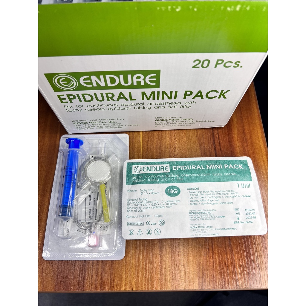 Epidural Set G18(Endure)minipack piece Expiry April 2025 | Shopee ...