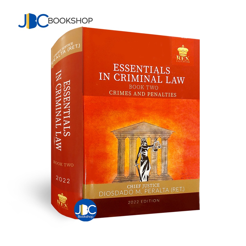 Essentials in Criminal Law Book 1 & 2 by Chief Justice Diosdado M ...