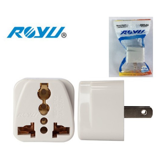 Royu Universal Adapter REDPL105 10A 250V | Shopee Philippines