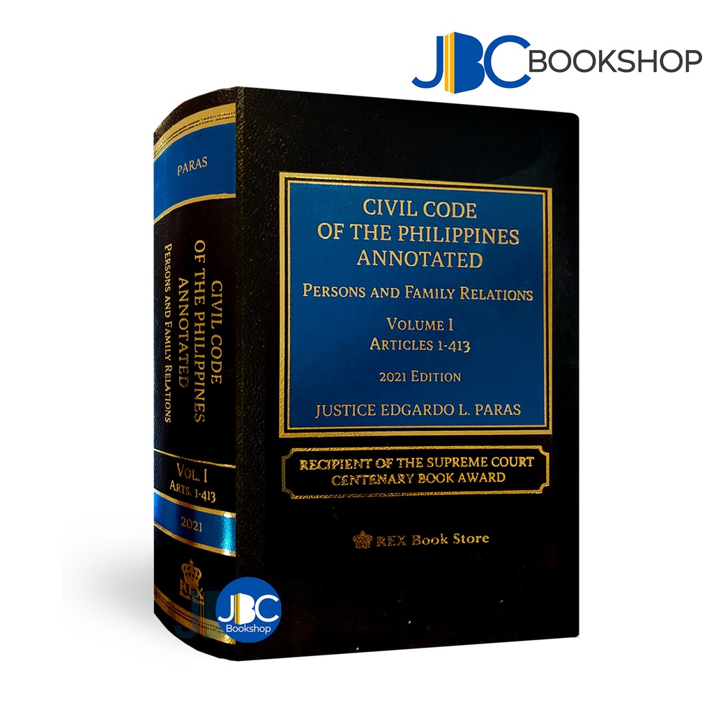 Vol 1 Civil Code of the Philippines Annotated: Persons and Family ...