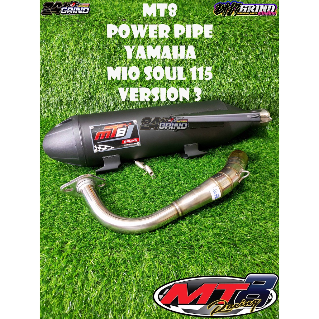 MT8 POWER PIPE YAMAHA MIO SOUL 115 VERSION 3 THAILAND MADE | Shopee ...