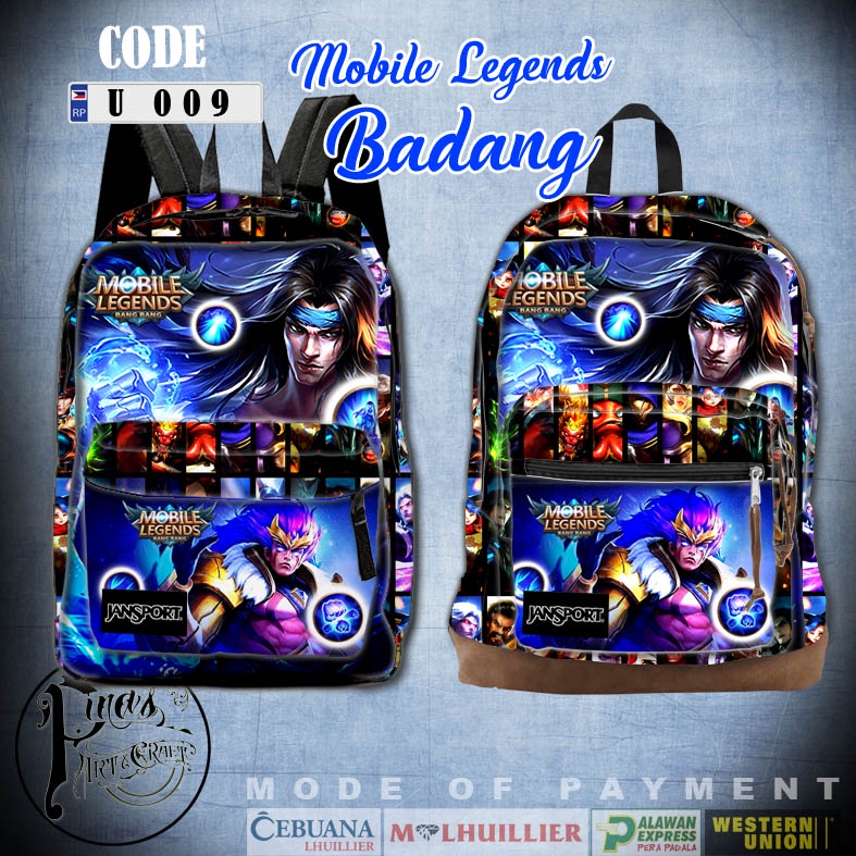 Gawang Bataan Backpack BADANG Mobile Legends | Shopee Philippines
