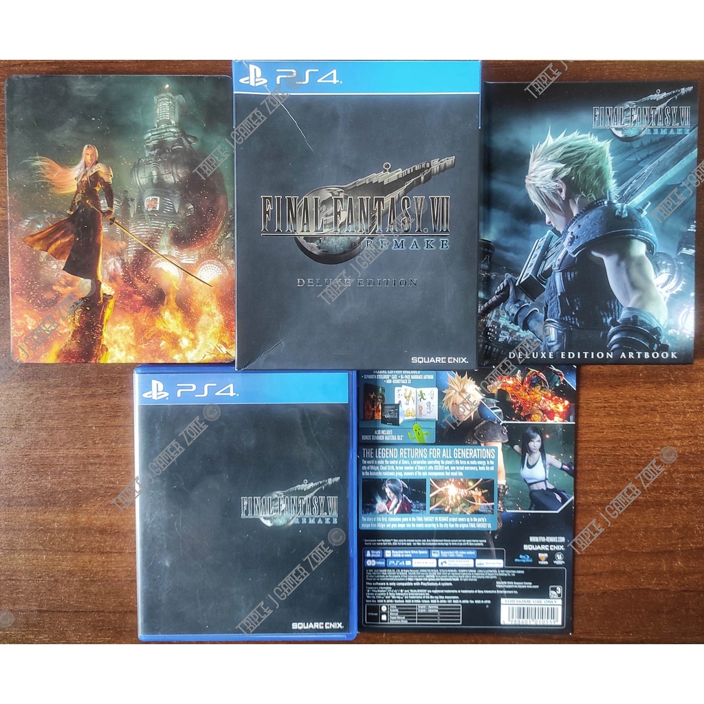Final Fantasy VII Remake Deluxe Edition Final Fantasy 7 PS4 Playstation 4 Original CD Game Games ...