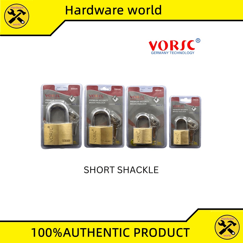 VORSC BRASS SECURITY PREMIUM PADLOCK HEAVY DUTY LOCK | Shopee Philippines