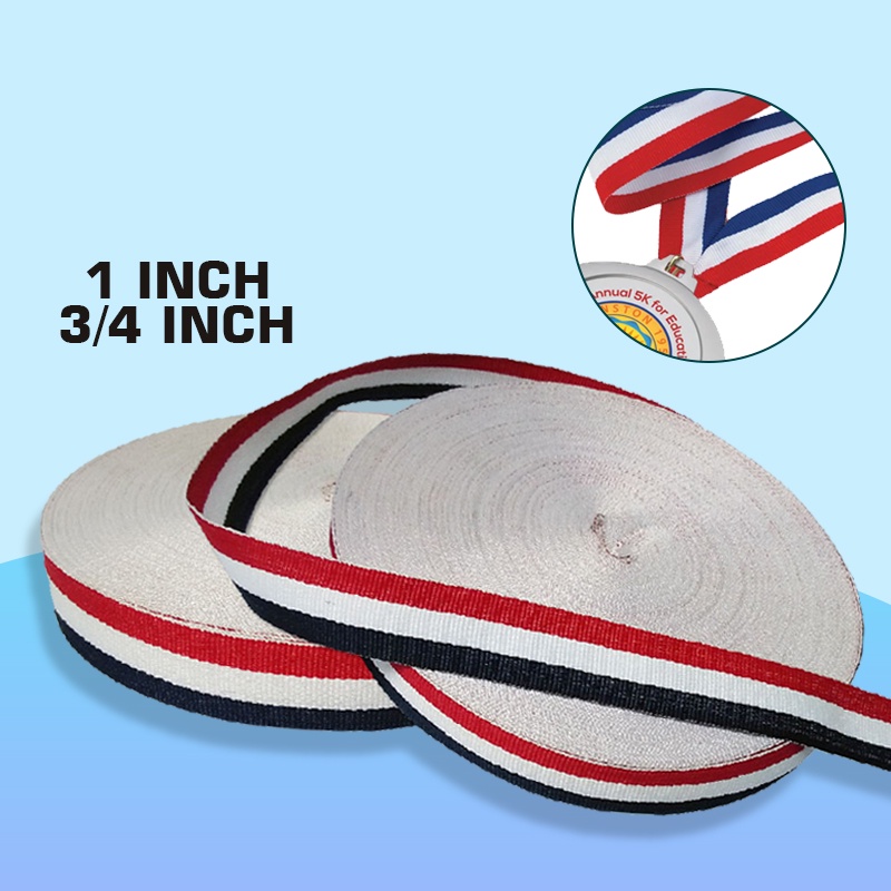Medal Lace Roll (Red, White and Blue) 45 yards | Shopee Philippines