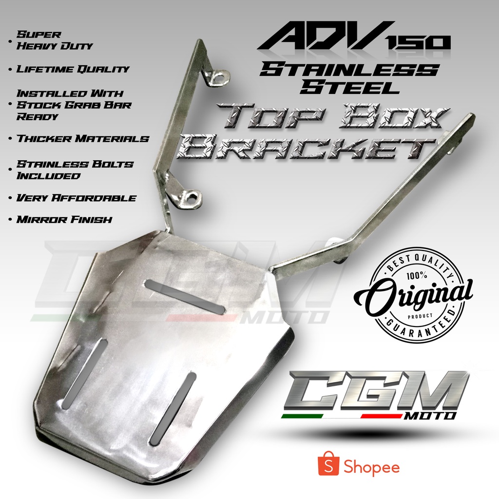 Honda ADV 150 Half Crash Guard w/MDL Bracket & Top Box Bracket 100% ...