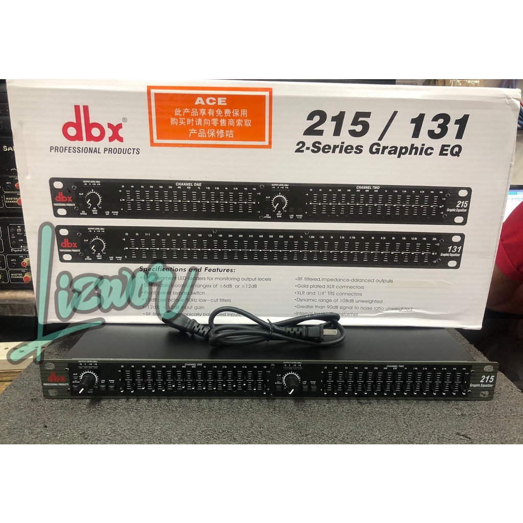 dbx 215/215s Dual Channel 15-Band Equalizer/tested before ship out ...