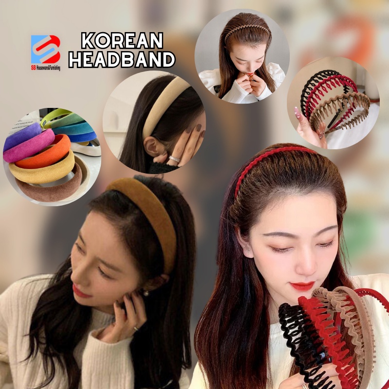 Susan1188 Korean Retro Headband Fashionable Sweet Cute Sponge Headband ...