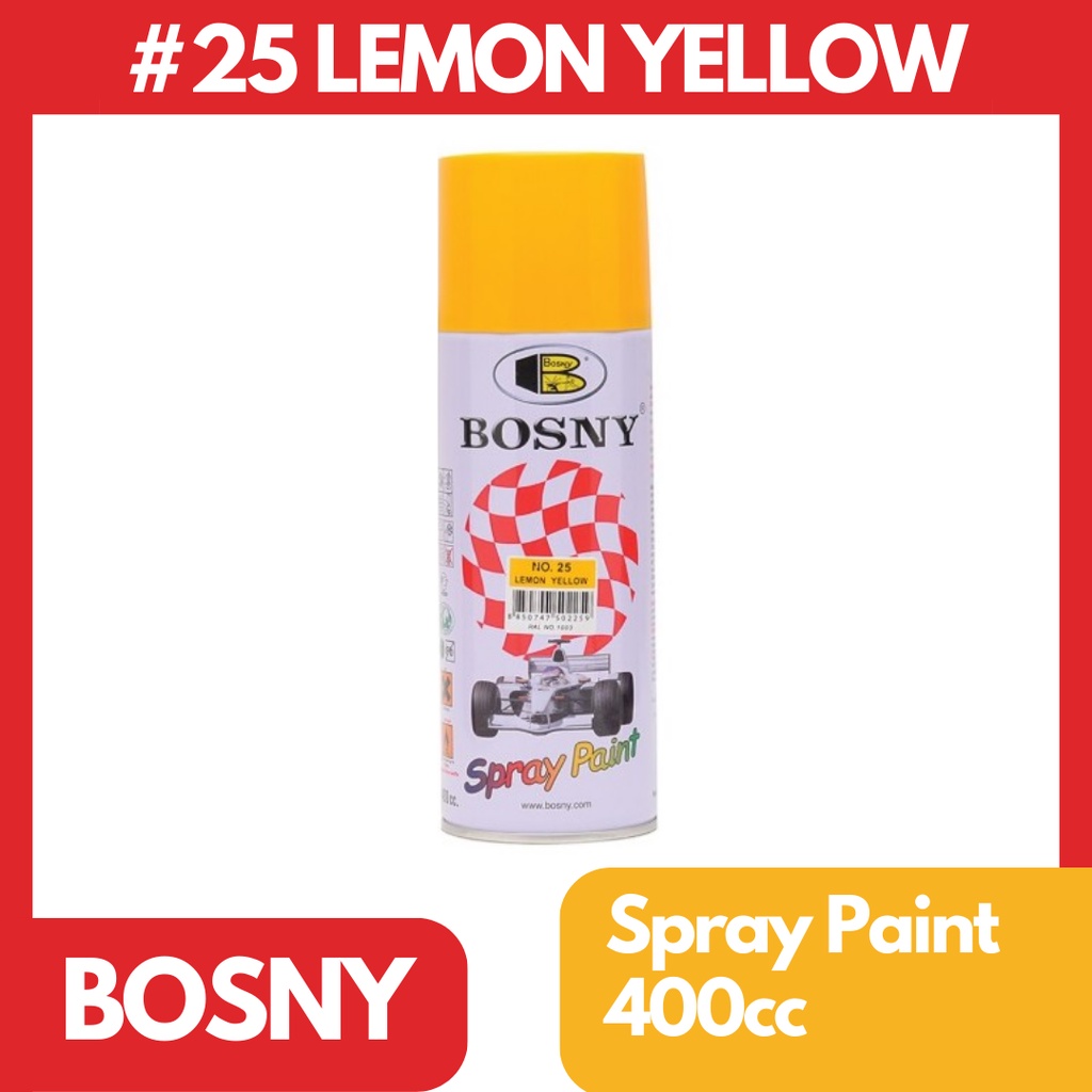 Bosny Acrylic Spray Paint 400cc Assorted Colors | Shopee Philippines