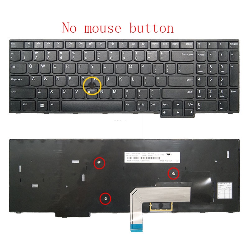 Lenovo Thinkpad E570 e570c e575 US layout Laptop keyboard | Shopee ...
