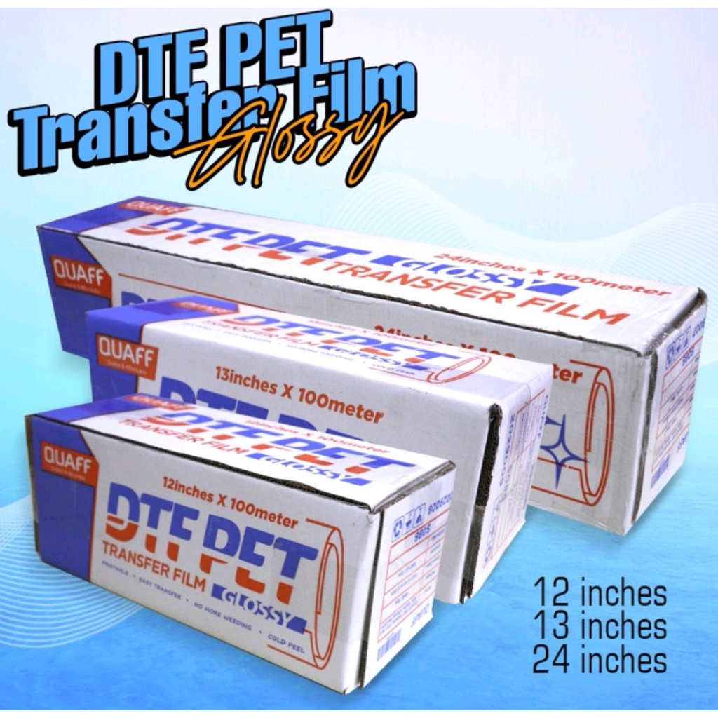 QUAFF DTF PET Transfer Film Roll Glossy / Matte (100 meters) | Shopee Philippines