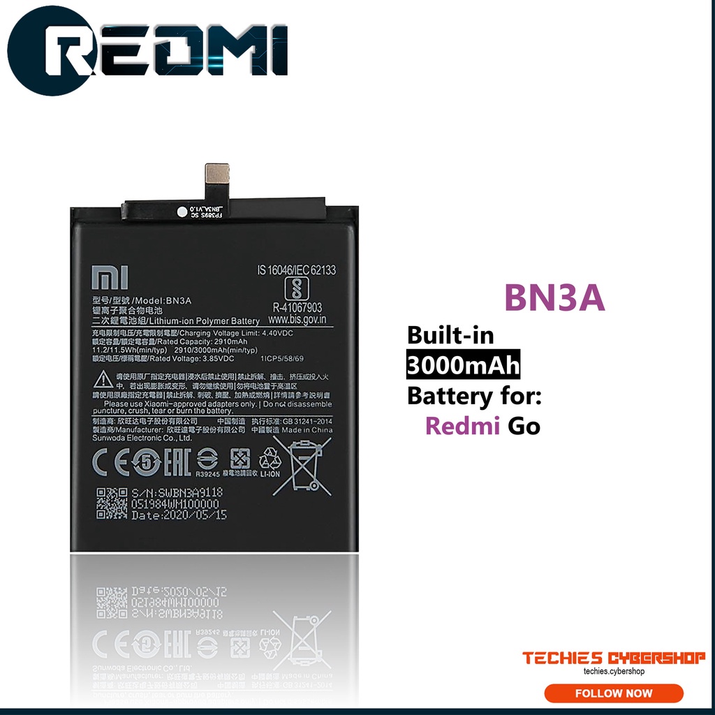 BN3A Redmi Go Battery | Shopee Philippines