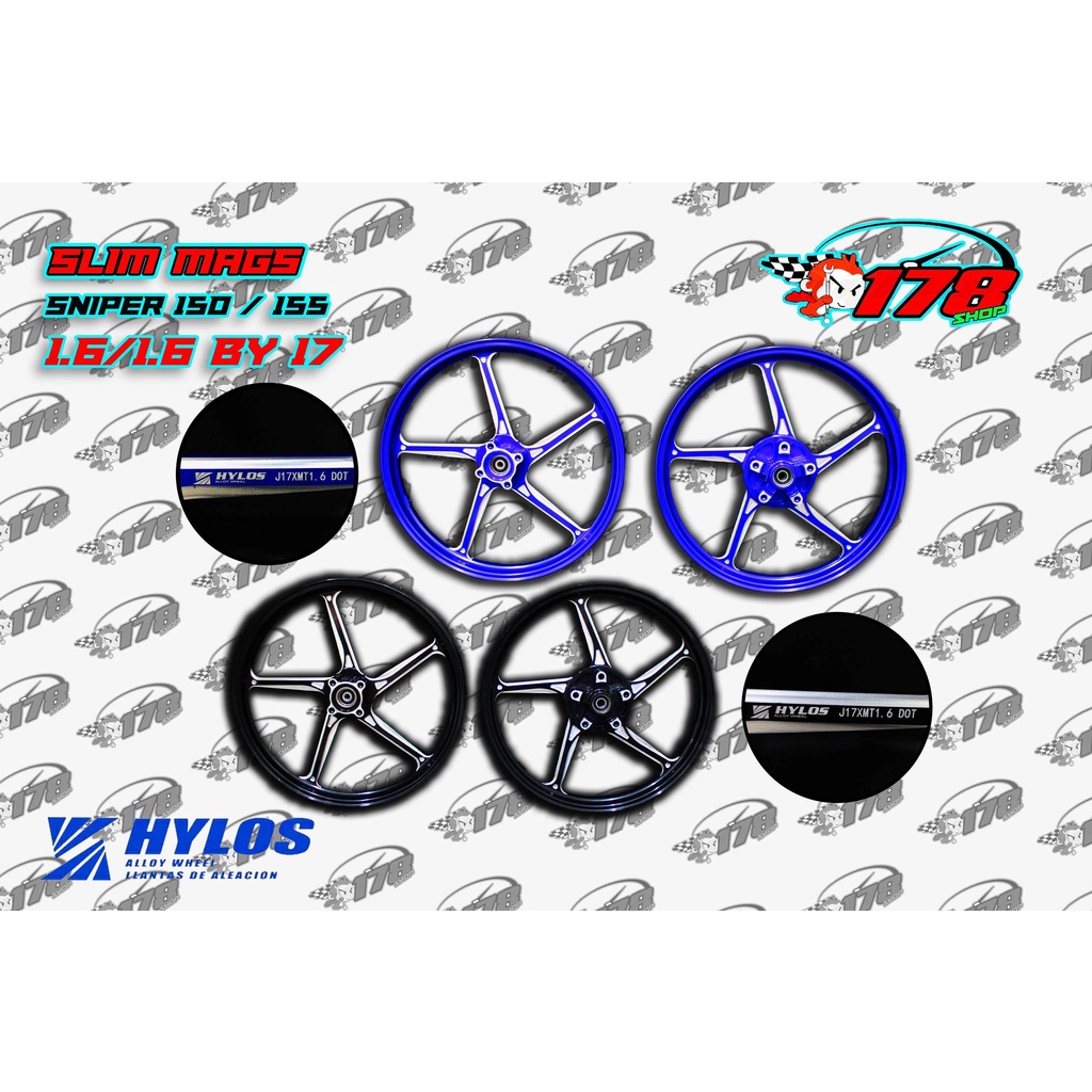 Hylos alloy mags sniper150/155 17" w/bearing | Shopee Philippines