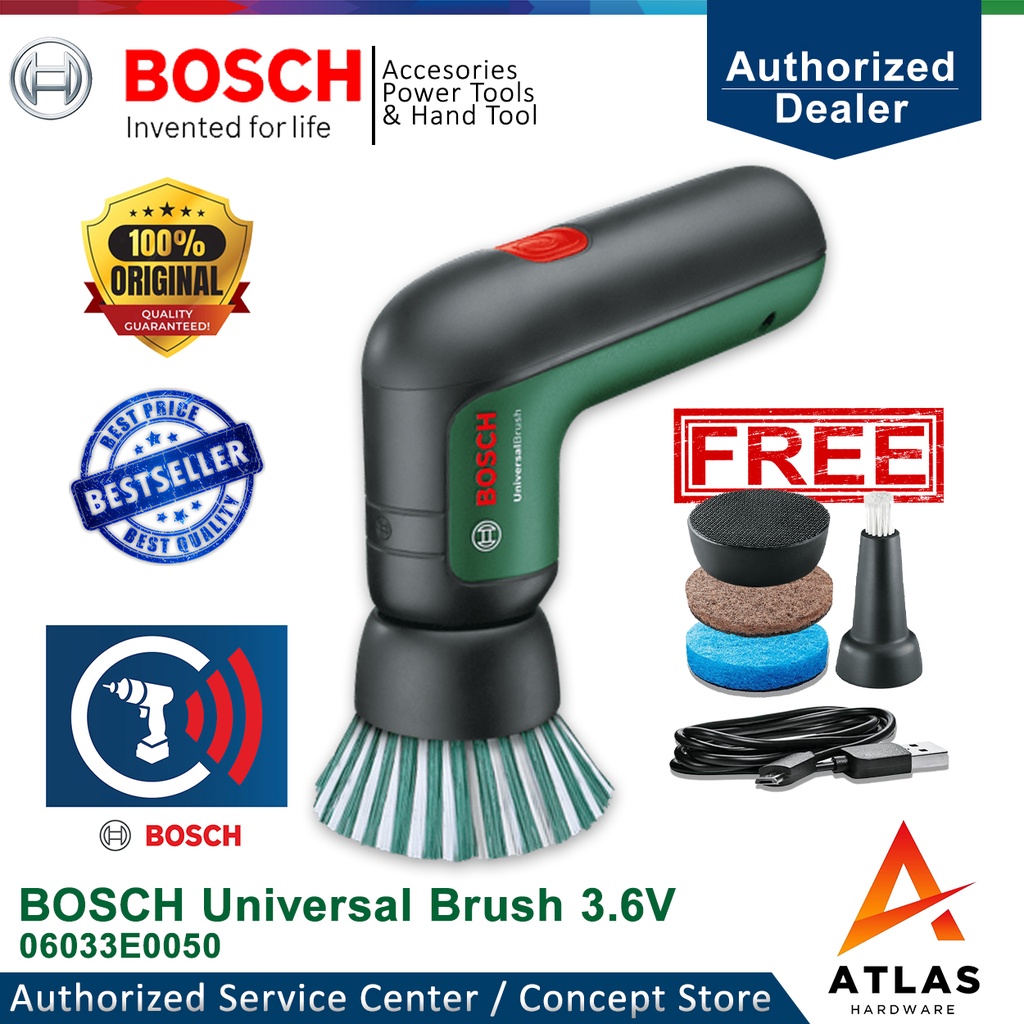 BOSCH Cordless Universal Cleaning Brush 3.6V | Shopee Philippines