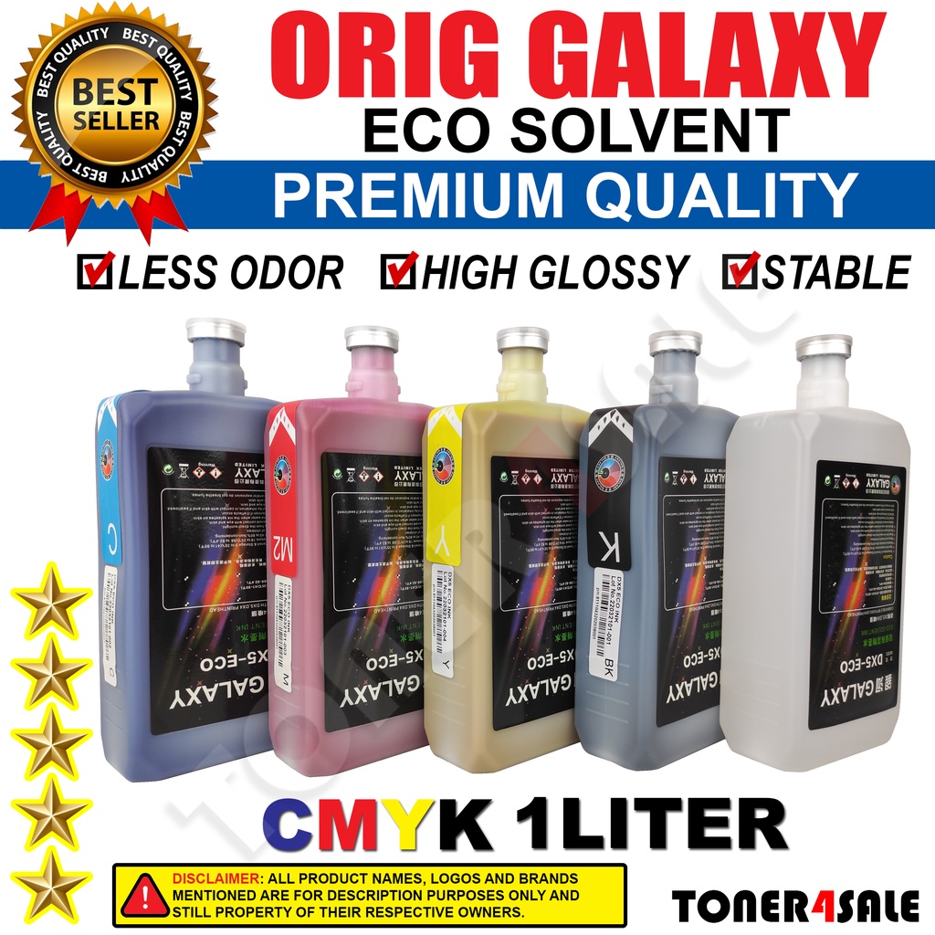Galaxy Eco Solvent Ecosolvent Tarpaulin Ink and Cleaning Solution 1 ...