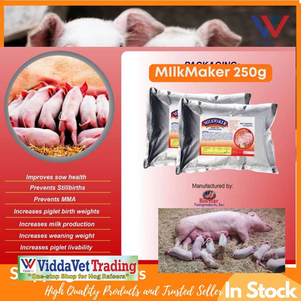 milkmaker MilkFlow Supplement Premix for Lactating sow 250grams milk ...