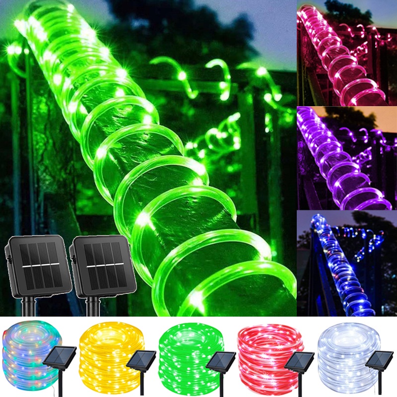12M/7M Solar Lights LED Fairy String Lights Waterproof Solar Powered ...